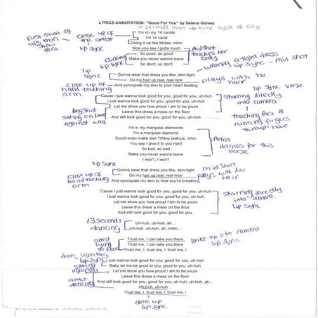 Annotation of Lyrics | PDF