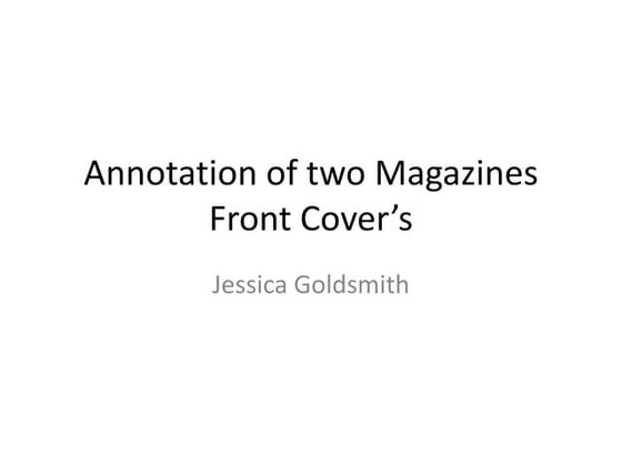 Magazine Cover Annotations | DOCX | Hip Hop Music | Music