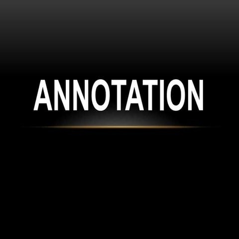 Annotation presentation2 | PPTX
