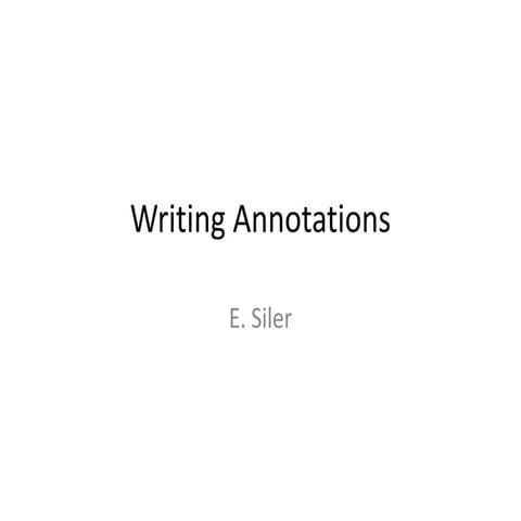Annotations | PPTX