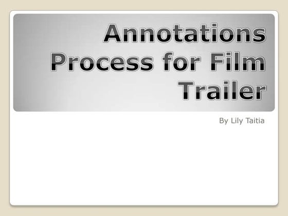 POSTER ANNOTATION | PPTX