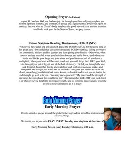 Announcements and Opening Prayer October 19, 2014 | PPT