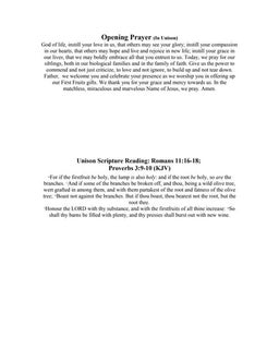 Announcements and Opening Prayer October 19, 2014 | PPT