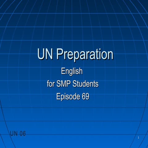 Announcement 1 | PPT