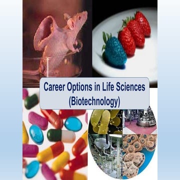 Career options in Biotechnology | PPTX