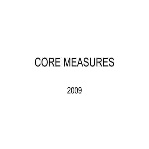 Core measures | PPTX