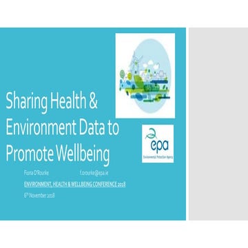 Annual environment and health conference 2018 fiona o rourke epa 2018 ...