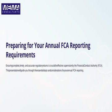 Annual FCA Reporting: A Practical Compliance Guide | PDF