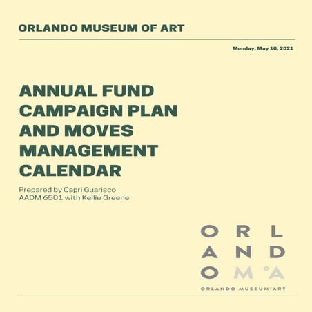 An Annual Fund Campaign by Capri Guarisco | PDF