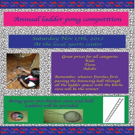 Annual ladder pong competition | PDF