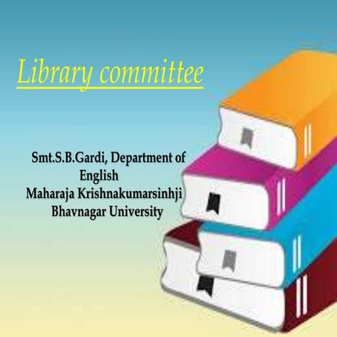 Annual Library Report | PPT