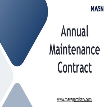 Annual Maintenance Contract | PPTX