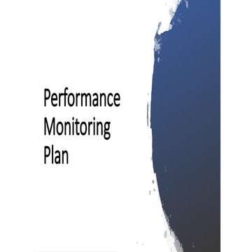 Annual howPerformance Monitoring Plan defines each result, at output level, is monitored and ...