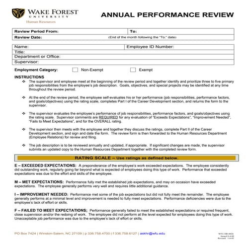 Annual performance review | PDF