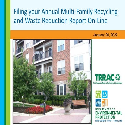 Annual Recycling Report Filing Webinar - January 2022 | PPT