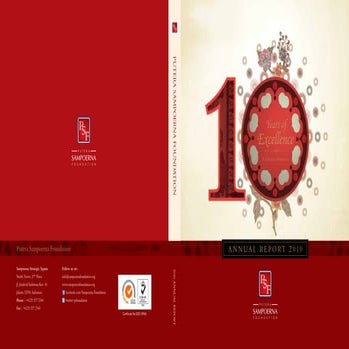 Putera Sampoerna Foundation Annual Report 2010 | PDF
