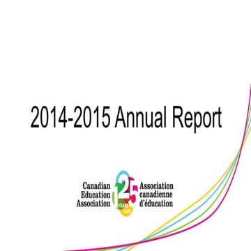 CEA Annual Report 2014-2015 | PPTX