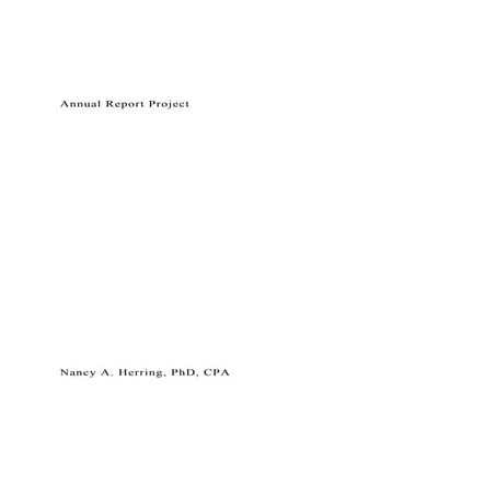 206 week 8 assignment 1 annual report project | PDF