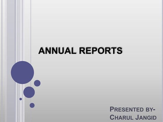 Components of annual report | PPTX