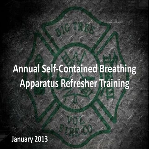 SCBA - self contained breathing apparatus | PPTX