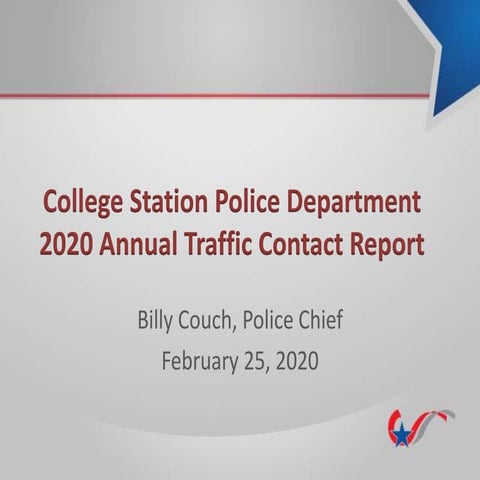 Annual Traffic Contact Report | PPT