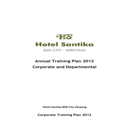 Annual training plan 2012 fo | DOC | Business Administration | Business