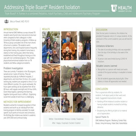 Annual Well-being Resilience Poster Fair | PPTX