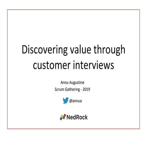 Discovering Value Through Customer Interviews | PDF