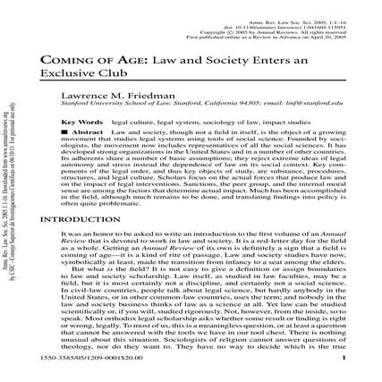 Ashford socio legal perspectives | PDF