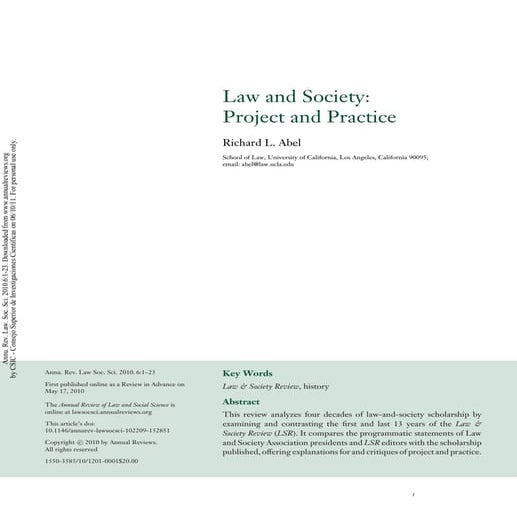 Ashford socio legal perspectives | PDF