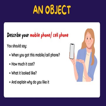 AN OBJECT - PHONE - vocabularies and sentences | PPT