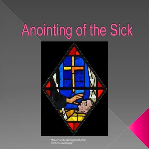 Symbols Of Anointing The Sick Anointing Of The Sick Vs Reconciliation~