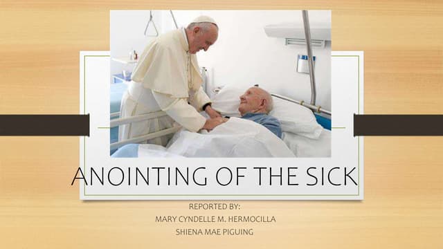 Anointing of the sick | PPTX