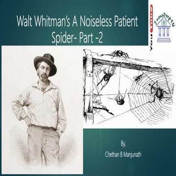 Noiseless Patient Spider Quotes A Noiseless Patient Spider A
