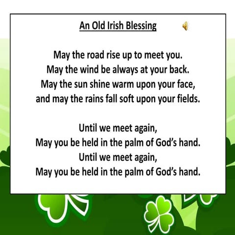 Irish Blessing Hymn Irish Blessing Song Only £10.00