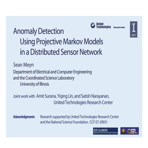 Anomaly Detection Using Projective Markov Models | PDF | Technology & Computing
