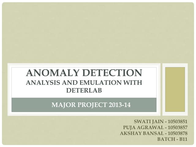 Anomaly Detection Final Pptx