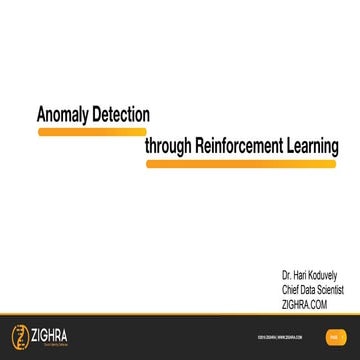 Anomaly Detection Through Reinforcement Learning Ppt 4191