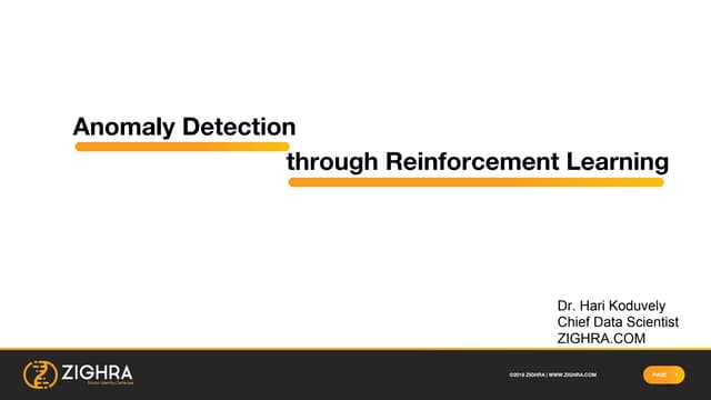 Anomaly Detection Through Reinforcement Learning Ppt 4191