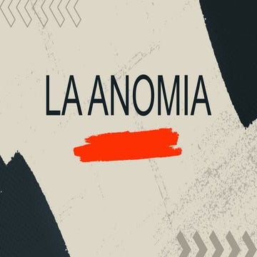 La anomia es un concepto fundamental en sociología y psicología, que ...