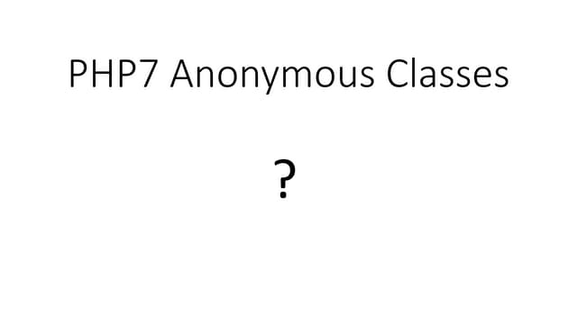 Anonymous classes2 | PPT Anonymous classes2 | PPT