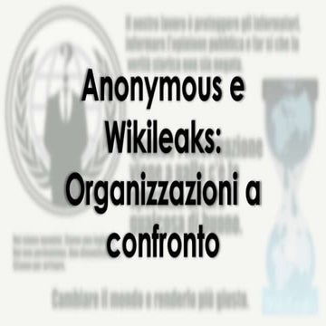 Anonymous e wikileaks | PPTX