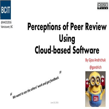 Anonymous peer review062016 shared | PPTX