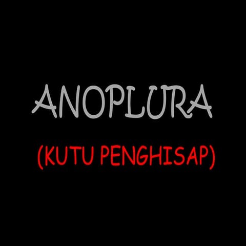 Anoplura | PPTX