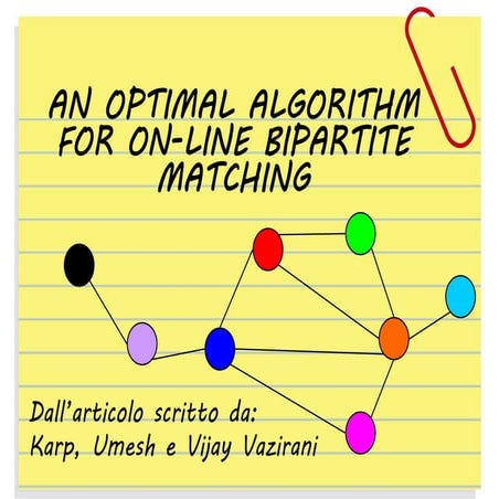 An Optimal Algorithm for On-Line Bipartite Matching | PDF