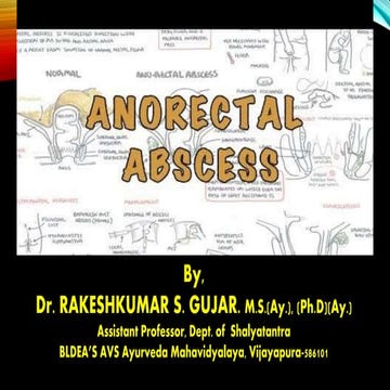 Anorectal Abscess, Anal/ Perianal/ Rectal Abscess | PPTX