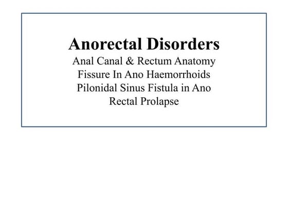 Anorectal abscess | PPT