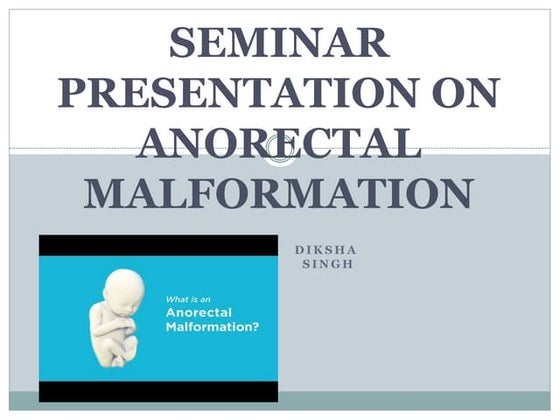 Anorectal Malformation | PPT