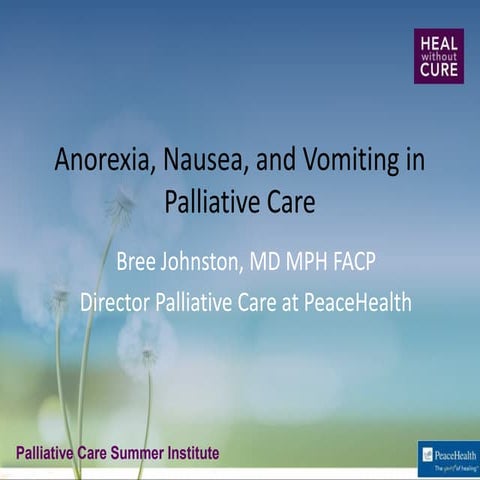 Nausea/Vomiting/Anorexia - Bree Johnston | PPTX