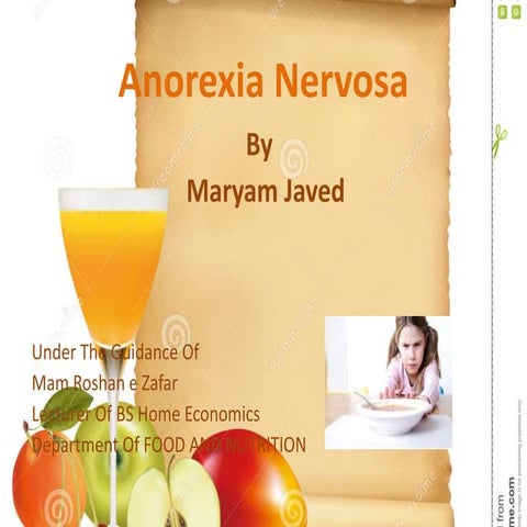Anorexia Nervosa | PPTX